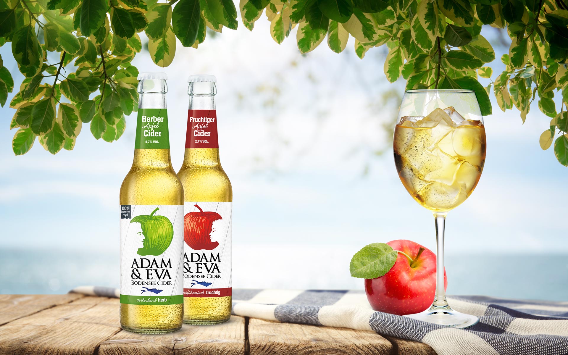 Adam & Eva Bodensee Cider – Prickelt paradiesisch fruchtig.